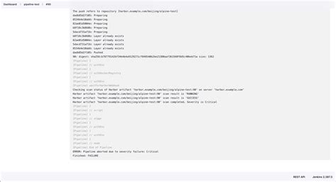 Harbor Jenkins Plugin