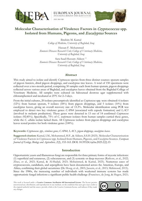 Pdf Molecular Characterisation Of Virulence Factors In Cryptococcus