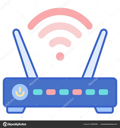Modem Router Wifi Icon Filled Outline Style Stock Vector By ©iconfinder