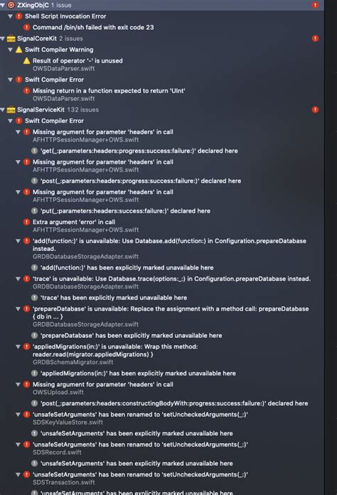 Can Not Build App On Signal IOS Issue Signalapp Signal IOS GitHub