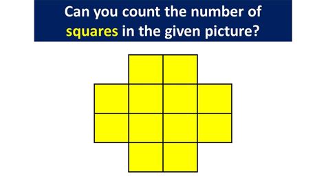 Can You Count The Number Of Squares In The Given Picture Picture