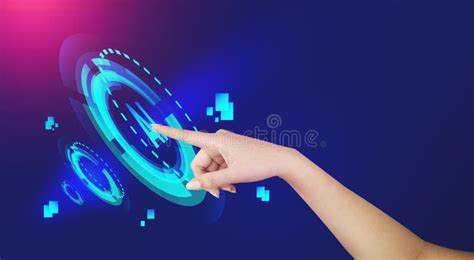 businessman holding microchip processor with lights on the blue