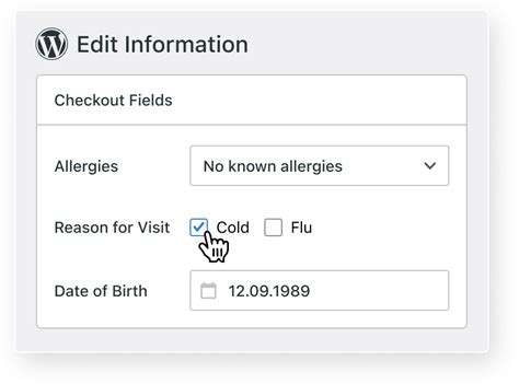 Appointment Booking Checkout Fields MotoPress