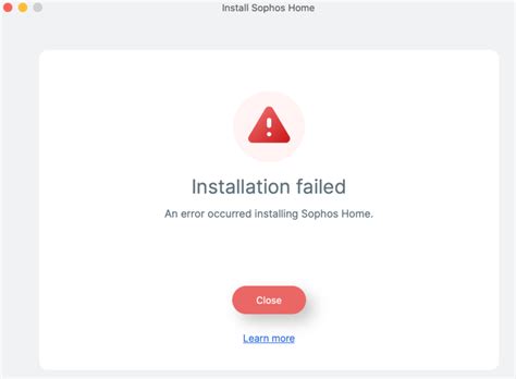 Sophos Home Mac Installer Error Messages Sophos Home Help