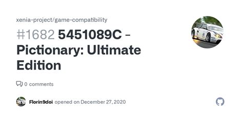C Pictionary Ultimate Edition Issue Xenia Project Game Compatibility GitHub