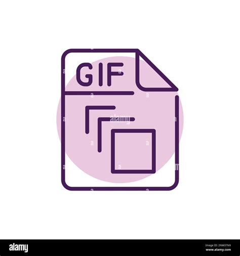  File Color Line Icon Format And Extension Of Documents Stock Vector Image And Art Alamy