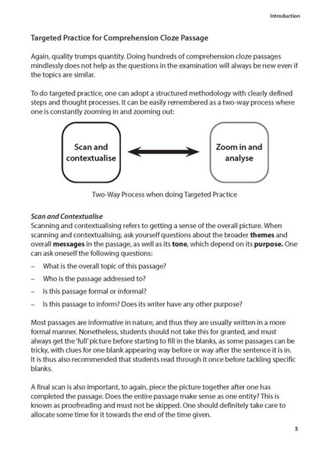 Upper Primary English Intensive Practice Comprehension Cloze Third
