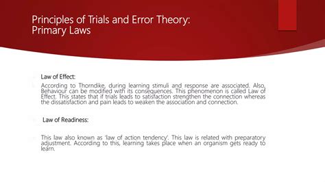 Thorndikes Trial And Error Learning Theory Pptx