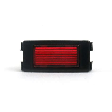Indicator Light Red V LED Rectangular Dash Panel Warning Idiot Turn Signal Johnnylawmotors Com