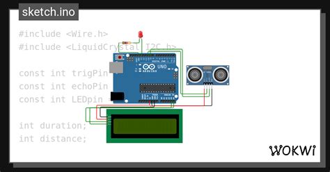 Distance Detector Wokwi Esp32 Stm32 Arduino Simulator