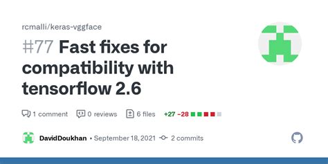 Fast Fixes For Compatibility With Tensorflow 26 By Daviddoukhan · Pull