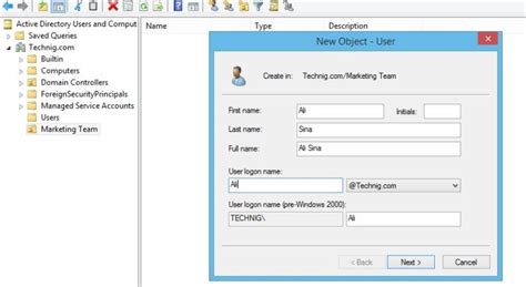 How To Create Object In Active Directory Technig