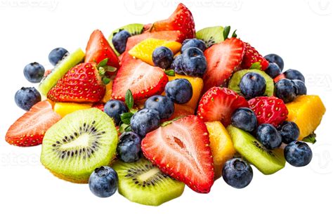 Fresh Mixed Fruit Display With Vibrant Colors 56680321 Png