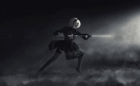 2b Nier Automata Cosplay 4k Wallpaper Hd Games Wallpapers 4k Wallpapers