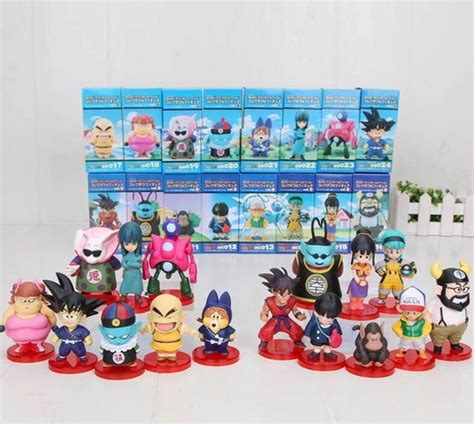 Dragon Ball Set 16 Figuras Goku Krilin Bulma Candy Toys Tamaño 6 8