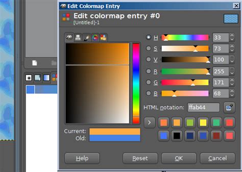 How To Edit Palette In An Indexed Image In Gimp 2 8 Graphic Design