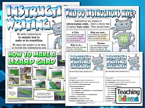 Instruction Writing Teaching Ideas