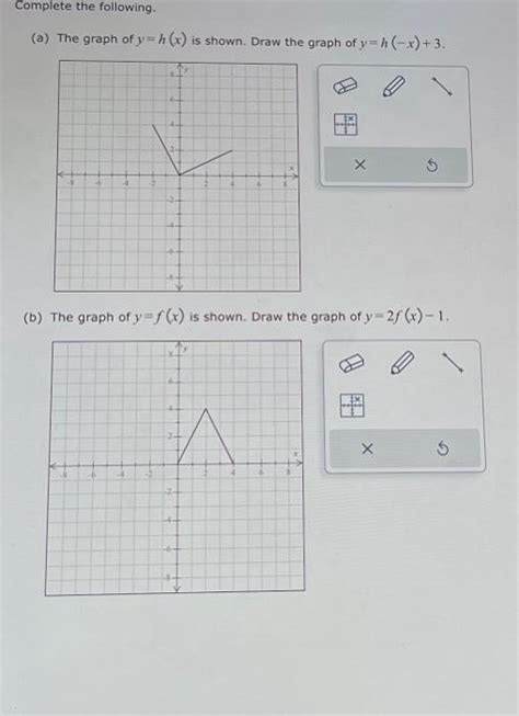 Solved A The Graph Of Y H X Is Shown Draw The Graph Of Chegg Com
