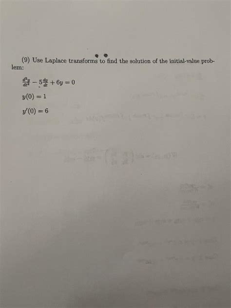 solved 9 use laplace transforms to find the solution of