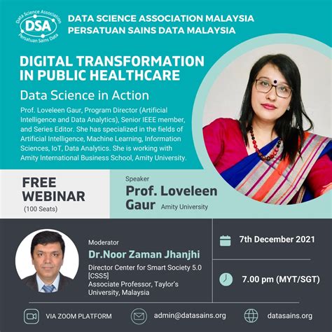 Data Science Association Webinar On Digital Transformation Of Public Healthcare
