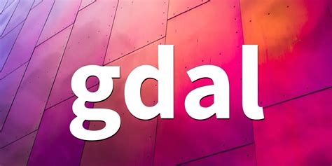 GDAL 3 9 2 GDAL Geospatial Data Abstraction Library PythonFix Com