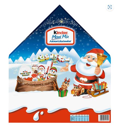Адвент-календарь Kinder Maxi Mix Adventskalender 2022 | отзывы