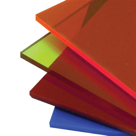 Glossy Translucent Colored Plastic Sheets 1 2g Cm3 Pmma Waterproof Acrylic Plate