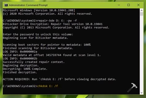Using Bitlocker Repair Tool To Recover Encrypted Drive