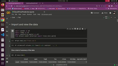 My First Task In Code Casa Task 1 Stock Prediction Md Mazharul