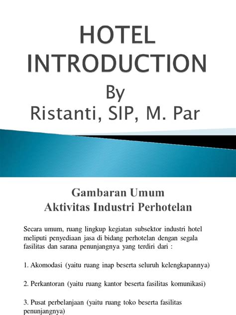 materi kuliah pertemuan ke 3 hotel introduction pdf komputer