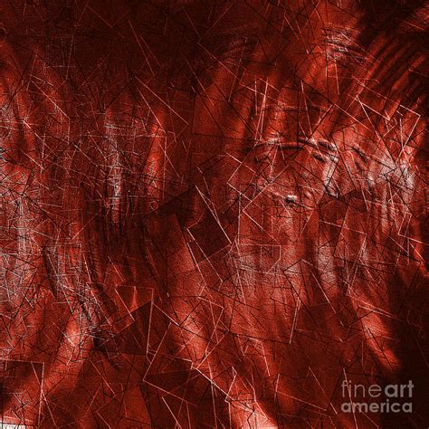 Deep Orange Squares And Ripples Abstract Tiles No 160105 Digital Art By Jason Freedman