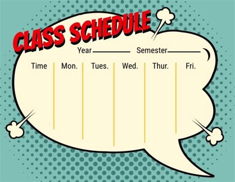Create A Class Schedule With Free Class Schedule Maker Fotor Graphic Design Software