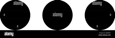 Three Horizontal Dots Menu Black Glyph Ui Icon Stock Vector Image And Art Alamy