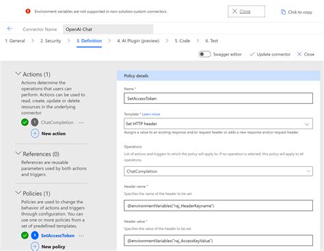 Power Platform Working With Custom Connector Policies Rajeev Pentyala Technical Blog On