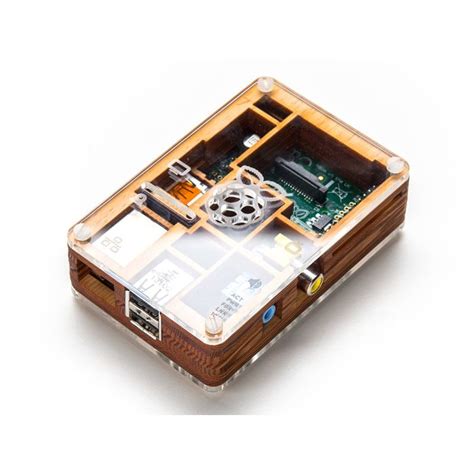 Timber Pibow Enclosure For Raspberry Pi Model B Computers Adafruit