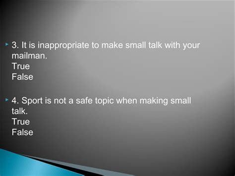 Small Talk Ppt Ppt