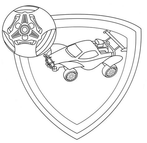 着色页 Rocket League 免费可打印着色页