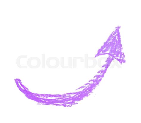 Hand Drawn Arrow Symbol Isolated Stock Image Colourbox