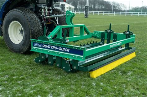 4 in 1 implement system for natural and synthetic turf