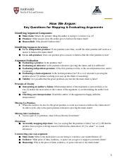 Analyzing And Evaluating Arguments A Guide For Students Course Hero