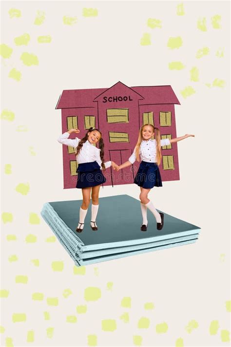 Trend Artwork Composite Photo Collage Design Of Two School Classmates