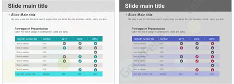 Check Marked Table Diagram 고퀄리티 프레젠테이션 템플릿 굿펠로