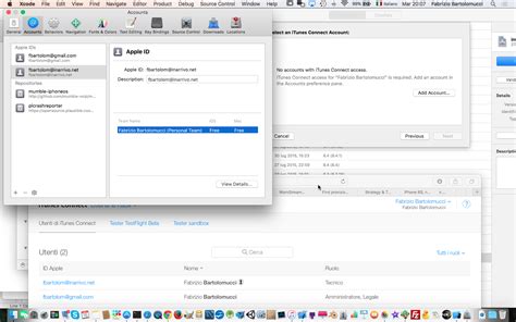 On Xcode 7 I Keep Receiving Error No Accounts With Itunes Connect