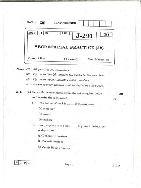 Secretarial Practice Pdf