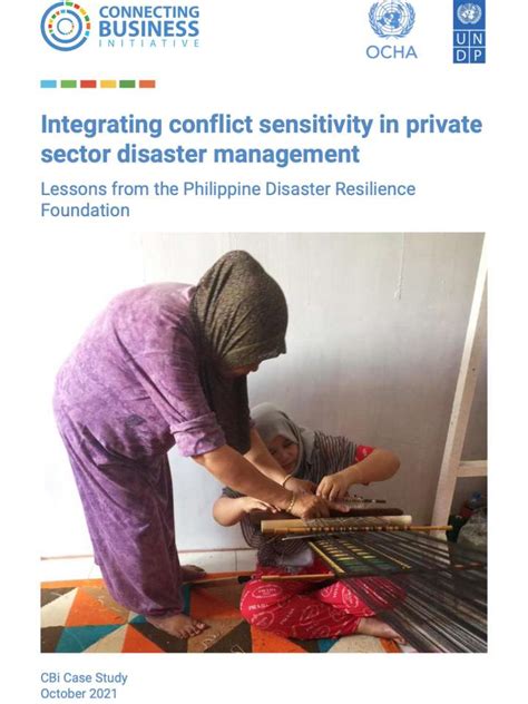 Integrating Conflict Sensitivity In Private Sector Disaster Management