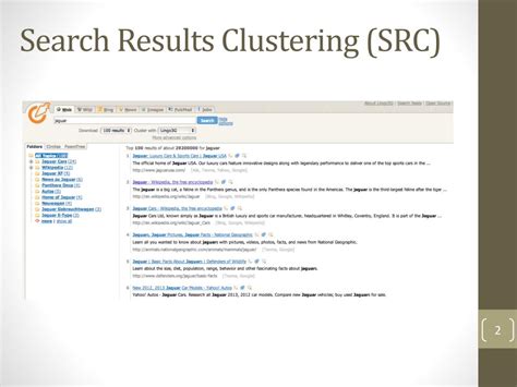 Ppt Topical Clustering Of Search Results Powerpoint Presentation Free Download Id2336869