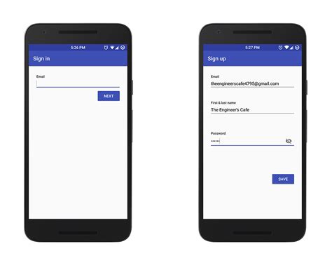 Firebase Email Authentication Screen The Engineer S Cafe