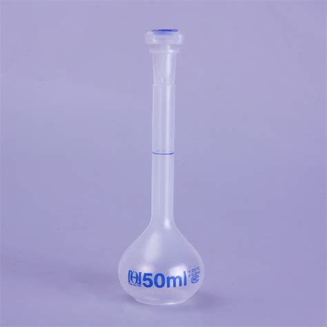 50ml Polypropylene Volumetric Flask With Pp Stopl Vicedeal