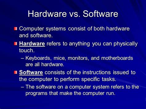 Difference Between Hardware And Software