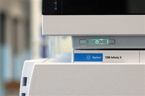 Agilent Logo On An Agilent High Performance Liquid Chromatography